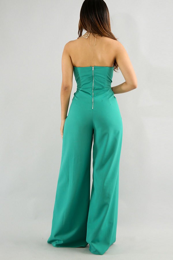 Hualong Sexy Club Party Off Shoulder Split Jumpsuit Online Store For